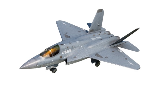 3D model Shenyang J35 F35 gyrfalcon Fighter J-35 stealth aircraft VR ...