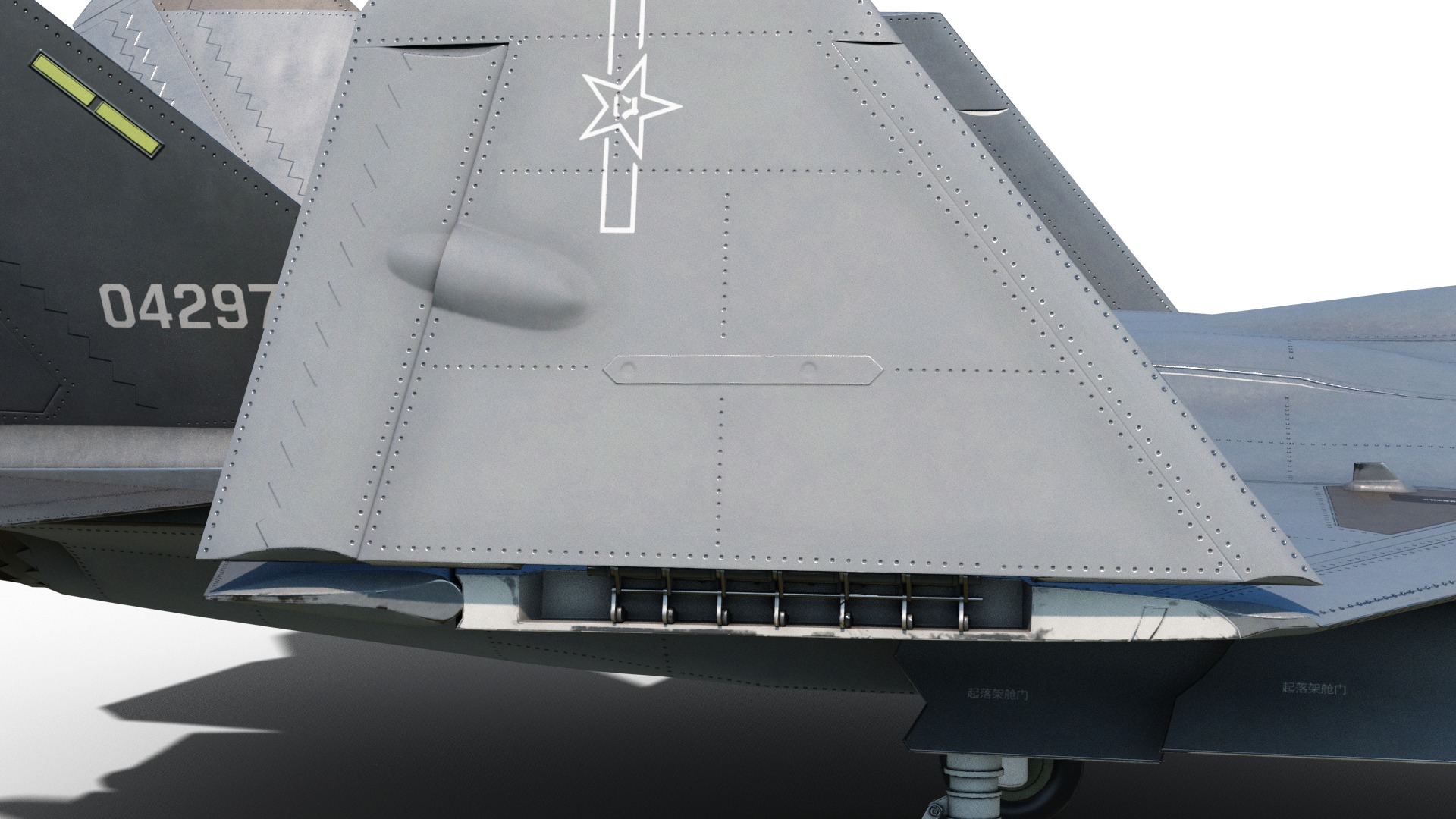 3D model Shenyang J35 F35 gyrfalcon Fighter J-35 stealth aircraft VR ...