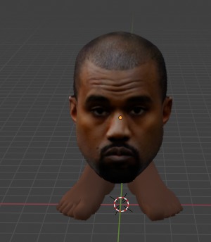 CURSED KANYE free 3D model | CGTrader