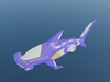 gao hammerhead shark 3D model 3D printable | CGTrader