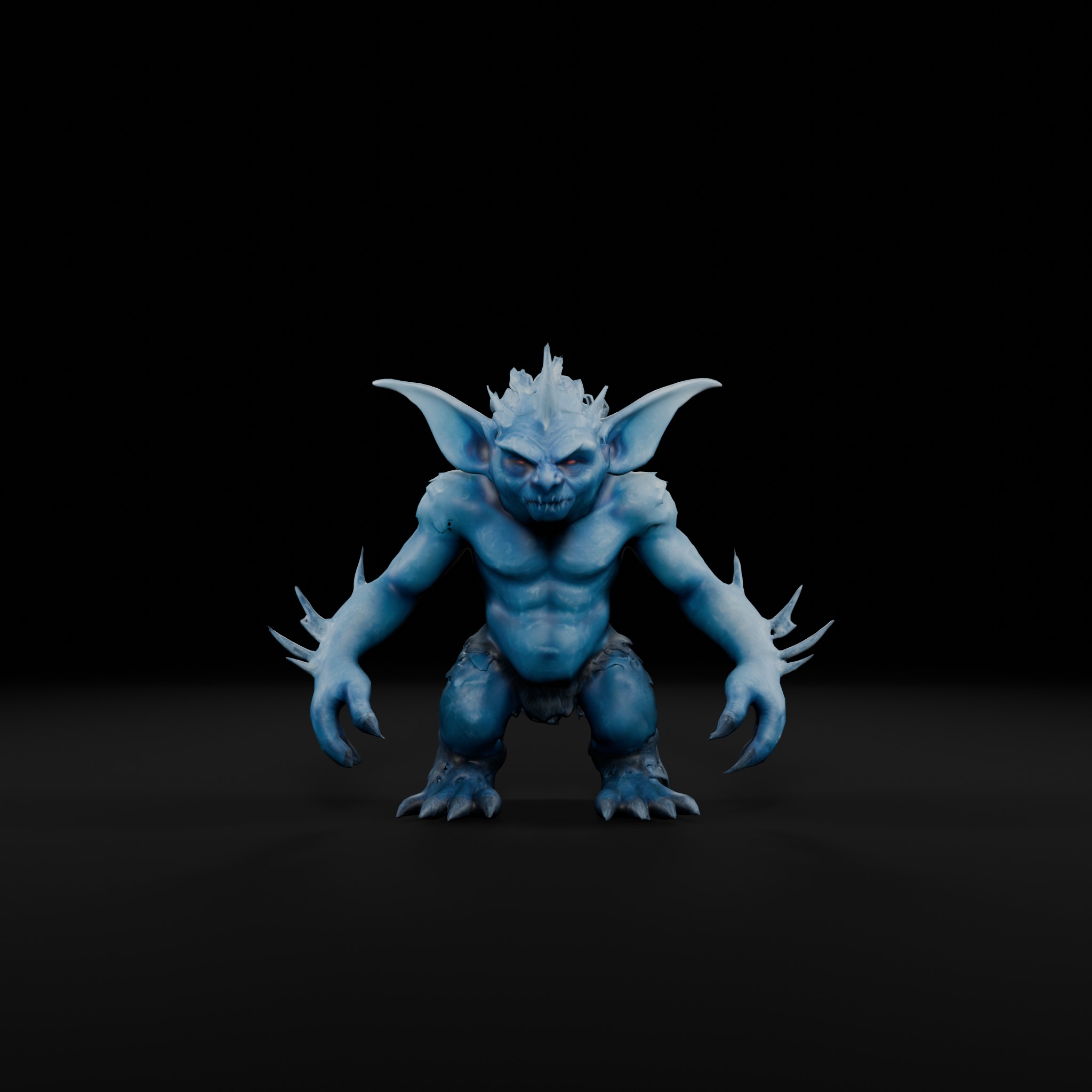 3D model Frost Goblin - Rig-Ready 3D Character for Games Animation VR ...