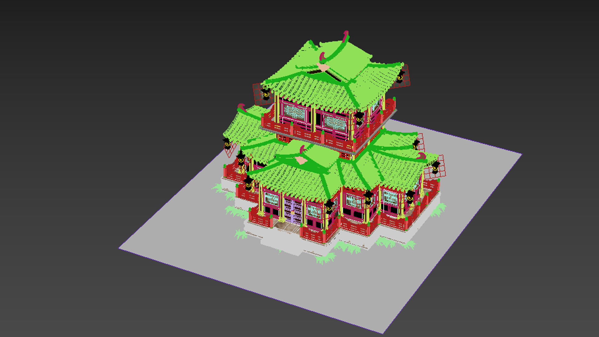 Japanese style house 3D model high-poly 3D model | CGTrader