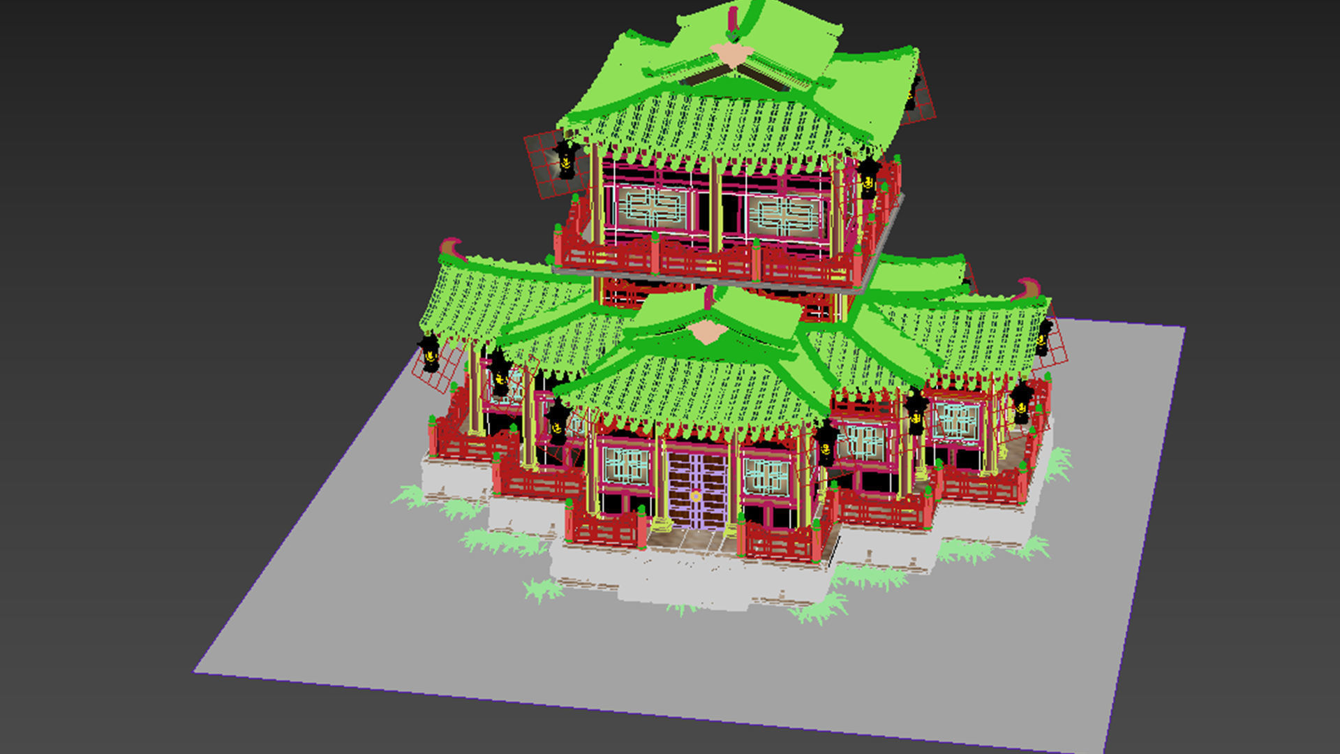 Japanese style house 3D model high-poly 3D model | CGTrader
