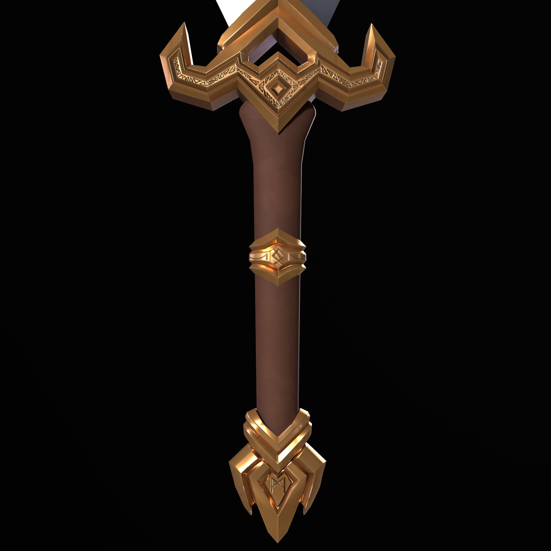 3D model Medieval Fantasy Sword Stylized PBR VR / AR / low-poly | CGTrader