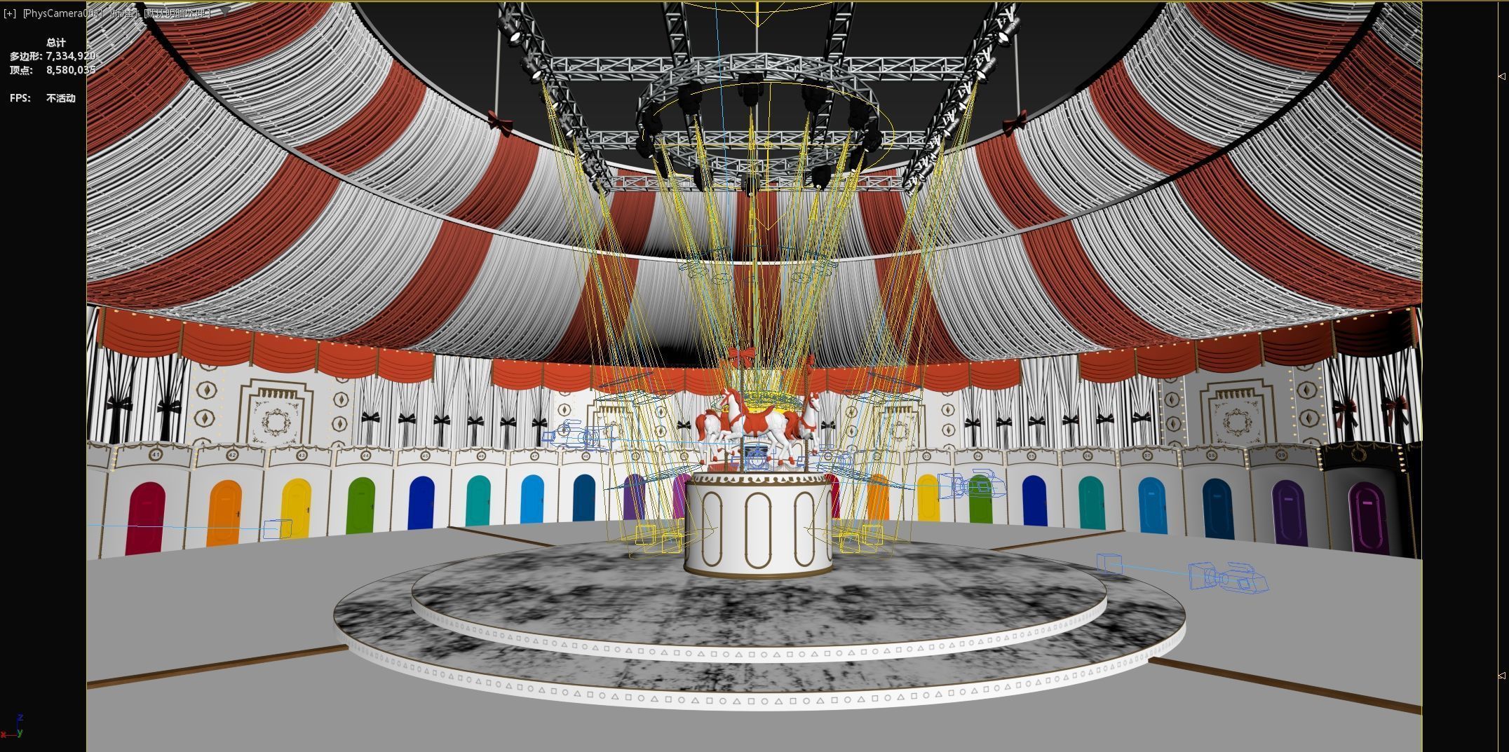 Squid Game season 2 Find A Partner Carousel game scene 3D model | CGTrader