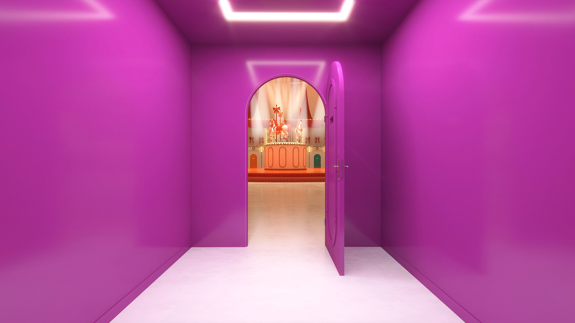 Squid Game season 2 Find A Partner Carousel game scene 3D model | CGTrader