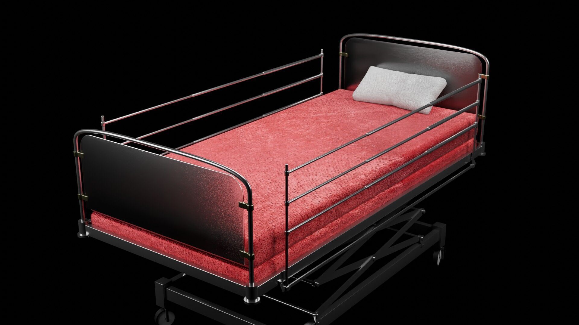 Hospital Bed free 3D model rigged | CGTrader