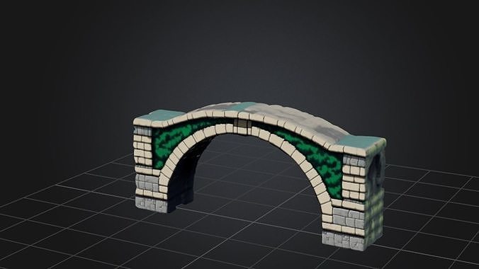 Pixel Bridge 3D model | CGTrader