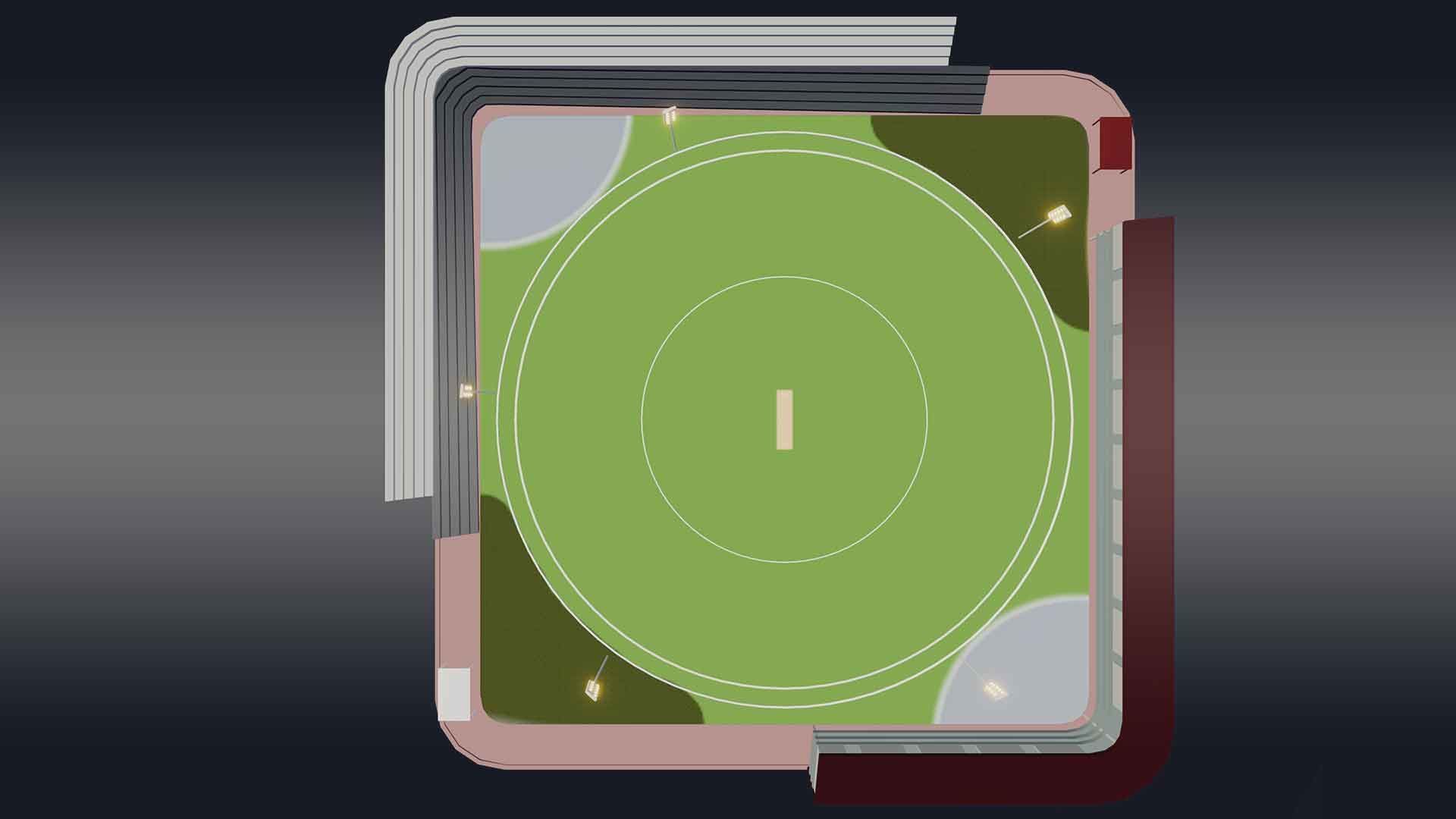 3D model Cricket Stadium and Props VR / AR / low-poly | CGTrader