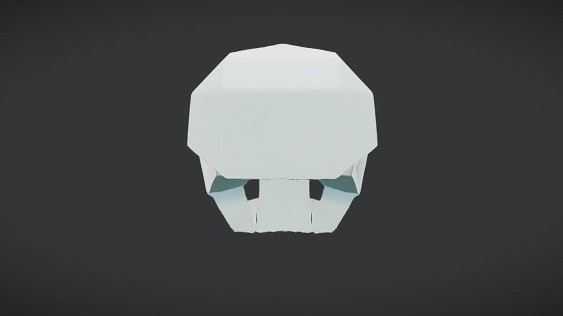 Low-Poly Skull Mask free VR / AR / low-poly 3D model animated | CGTrader