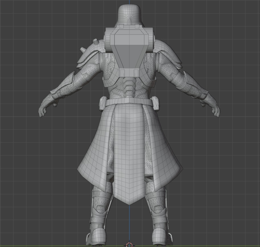 Armored soldier Wolfpack 3D model rigged | CGTrader