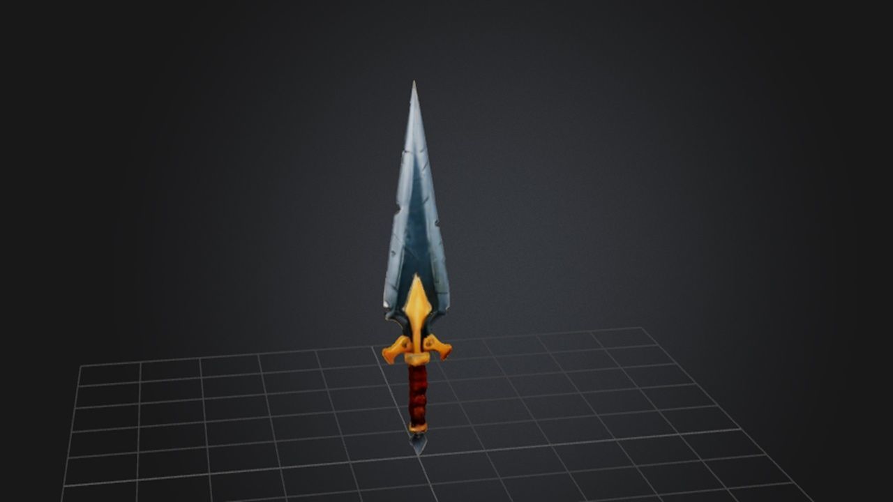 Ethereal Dagger Sword Blade 3D model | CGTrader