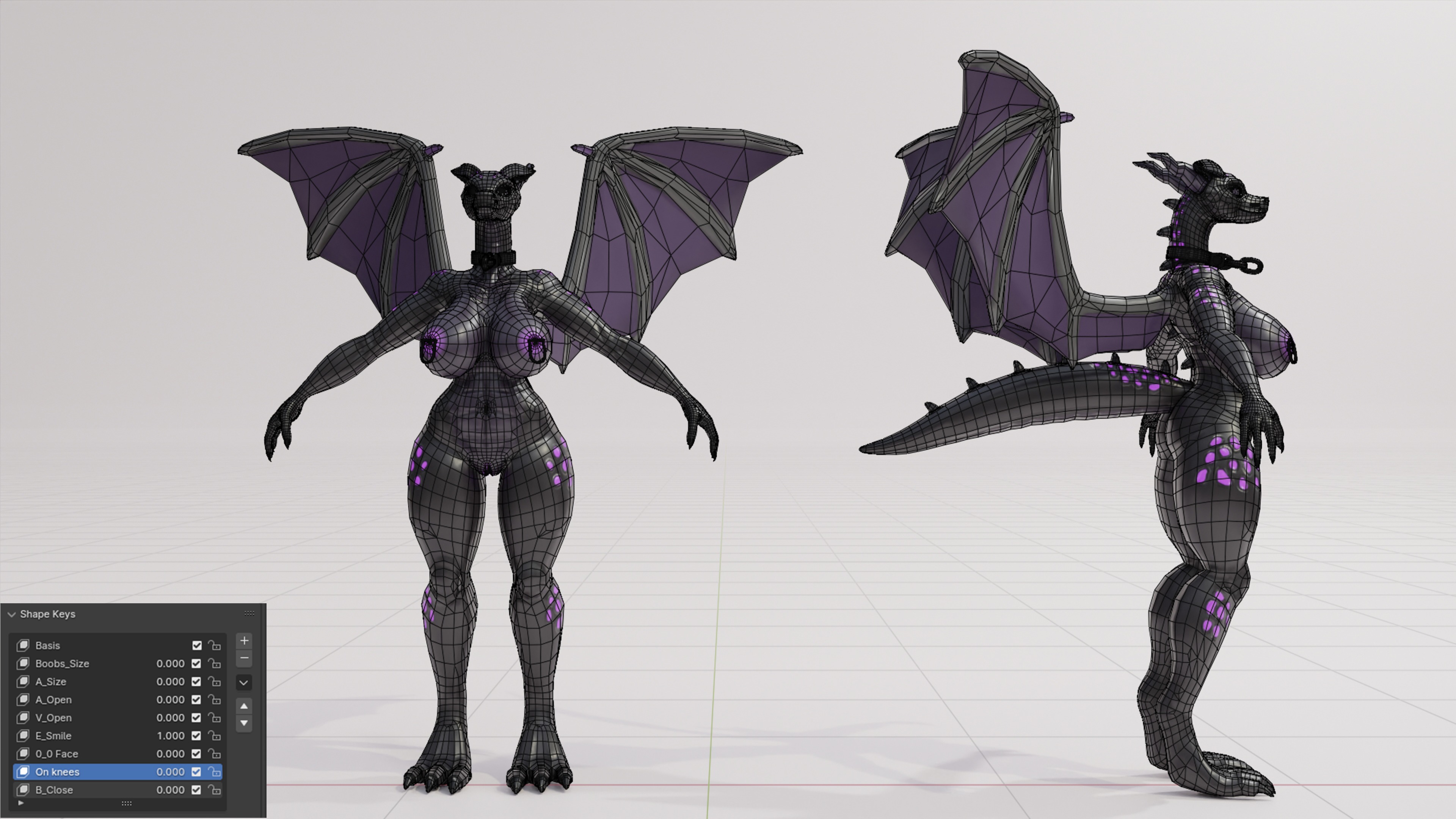 3D model Elder Dragoness minecraft nsfw Elder Dragon VR / AR / low-poly ...