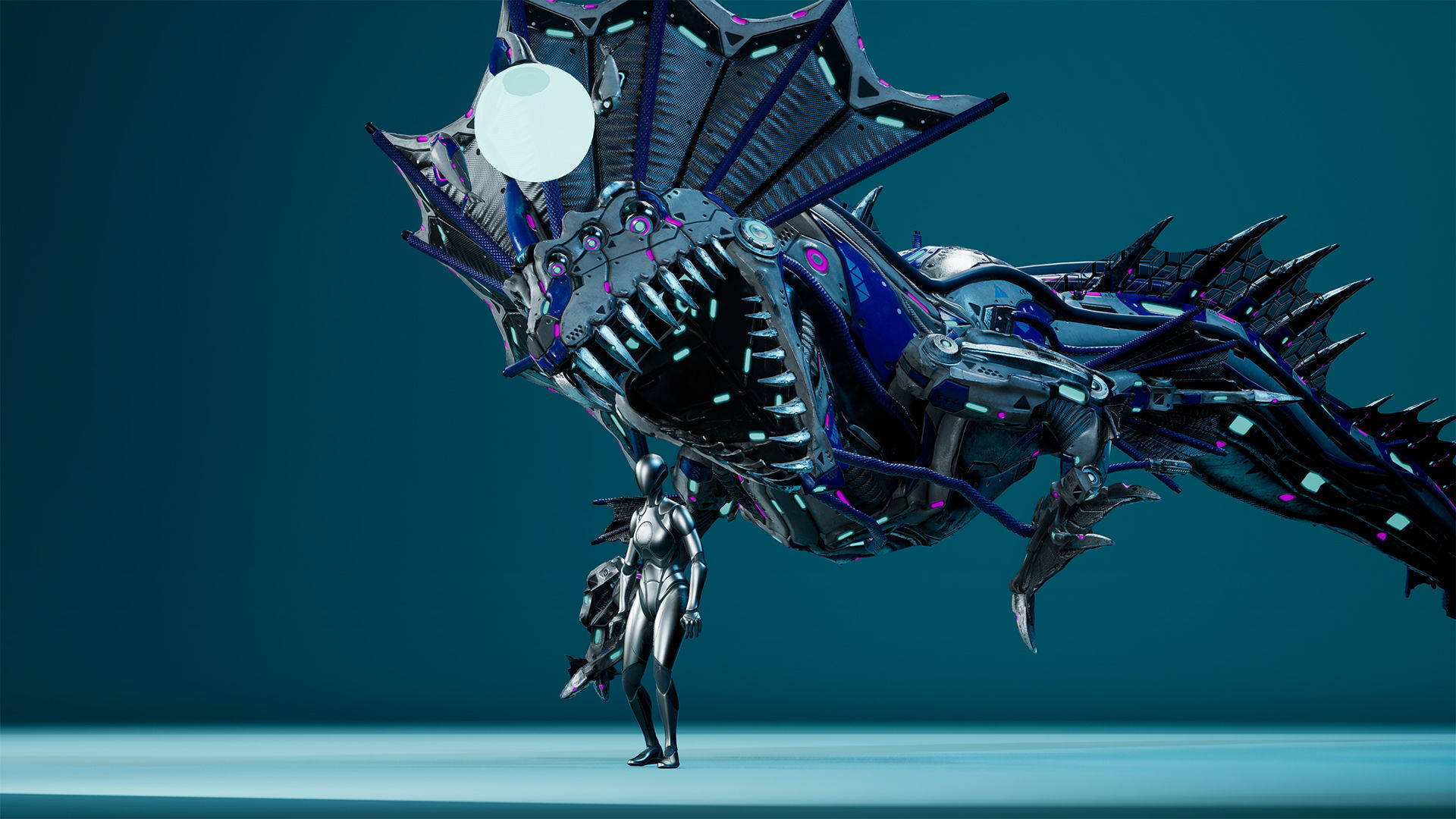 3D model Sci-Fi Angler Fish VR / AR / low-poly | CGTrader