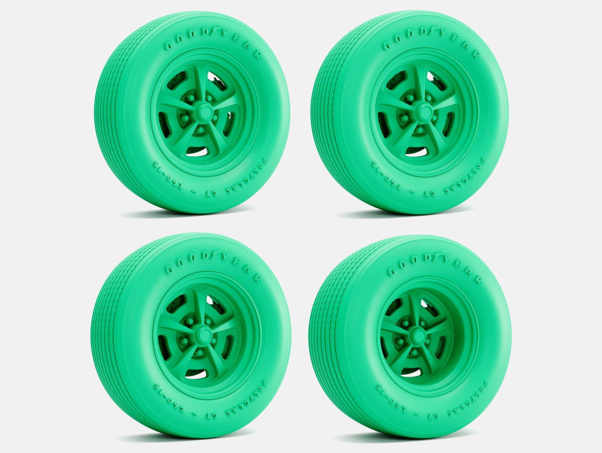 15x6 15x7 15x8 15x10 Magnum 500 Goodyear Polyglas 3D model 3D printable ...