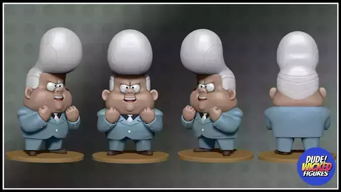 Soos Gravity Falls custom fan art free 3D model 3D printable | CGTrader
