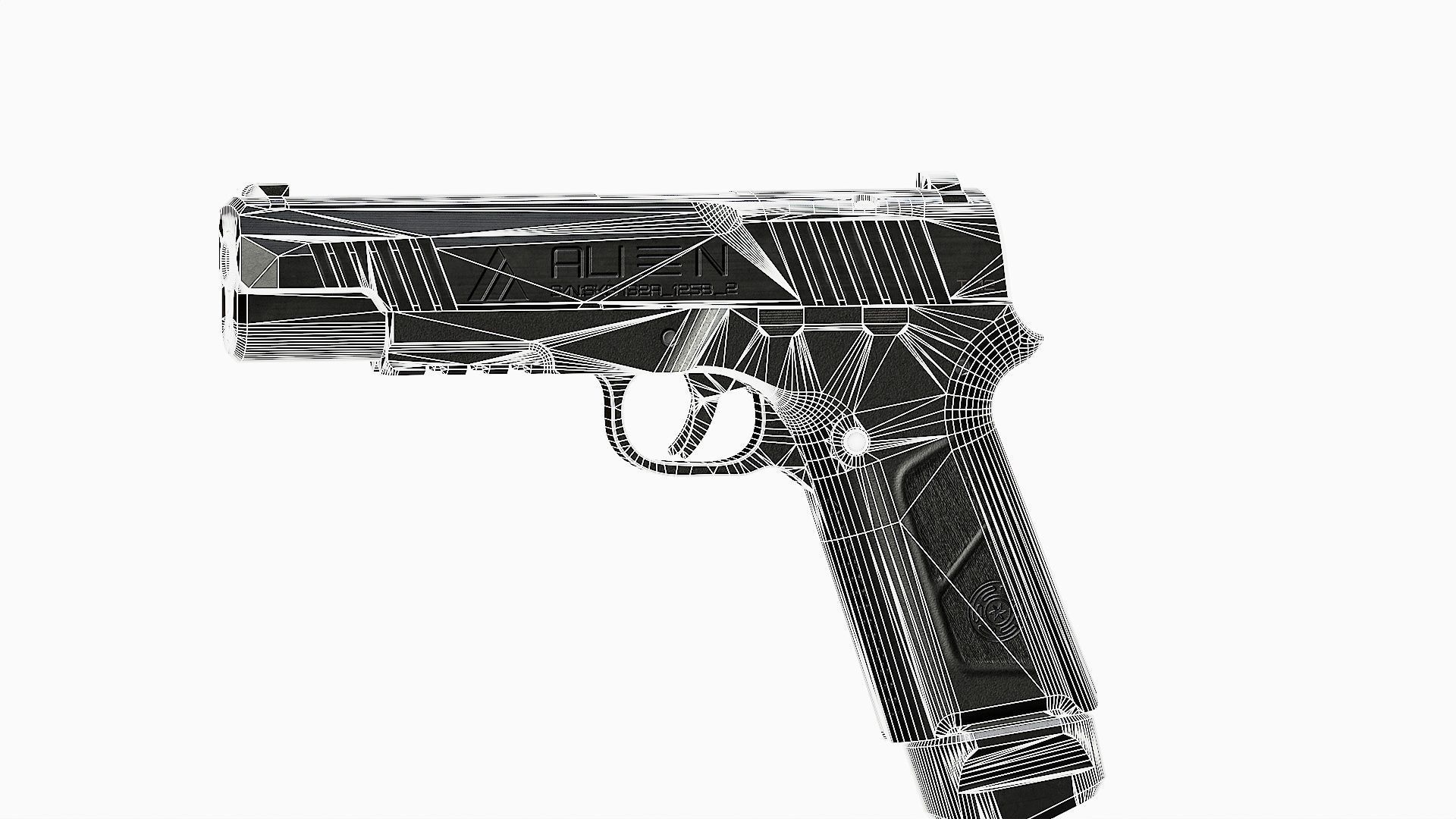 3D model Alien-HandGun VR / AR / low-poly | CGTrader