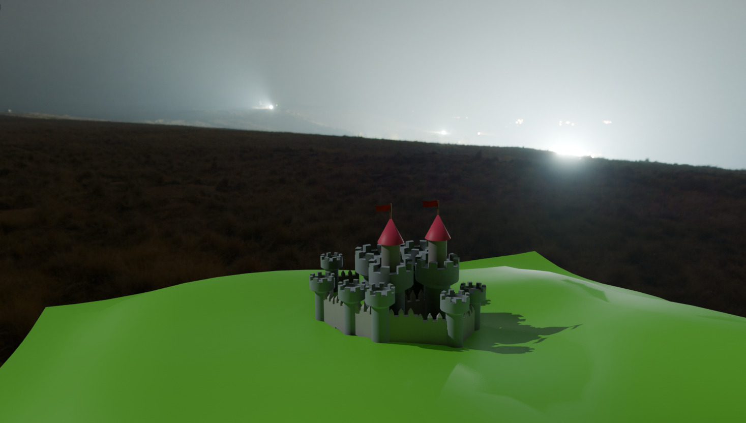 Low Poly Medieval Castle - FREE 3D Model for Videogames free VR / AR ...