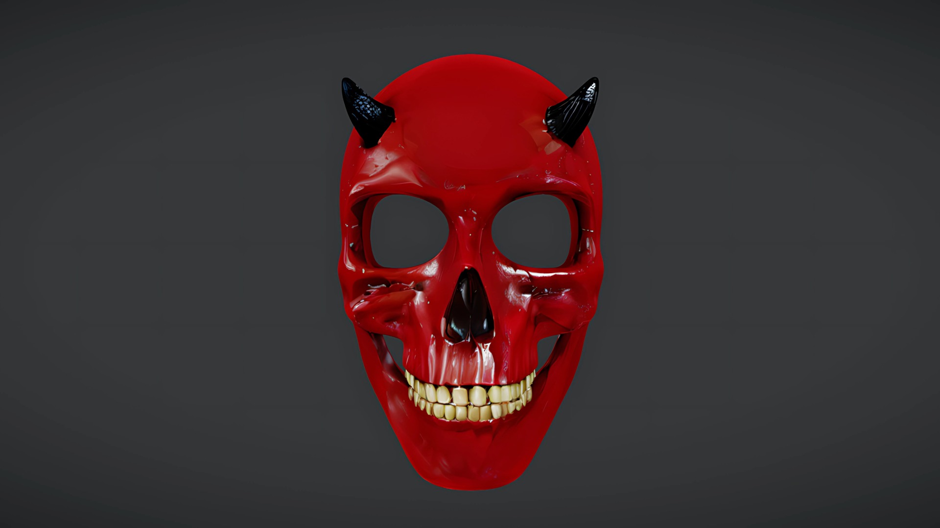 Red Devil Skull Mask free VR / AR / low-poly 3D model animated | CGTrader