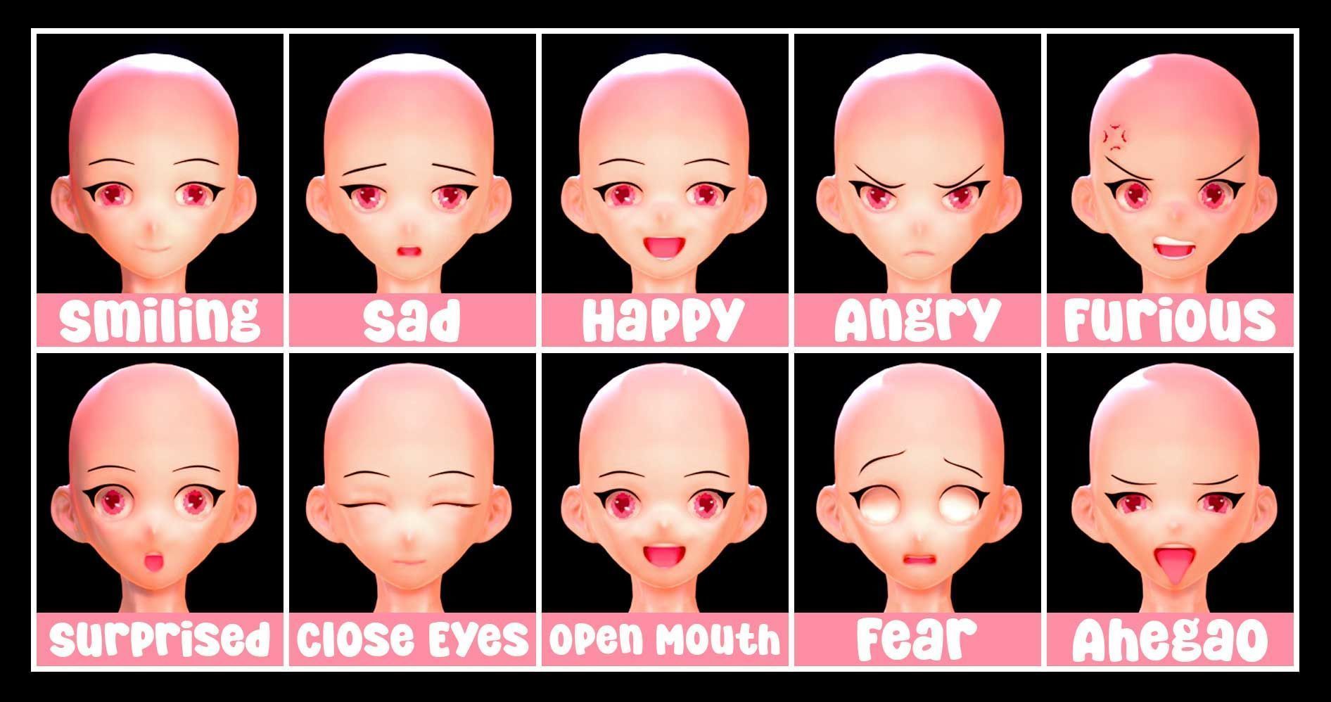 3D Model Collection Stylized Base Mesh Pack VR / AR / low-poly | CGTrader