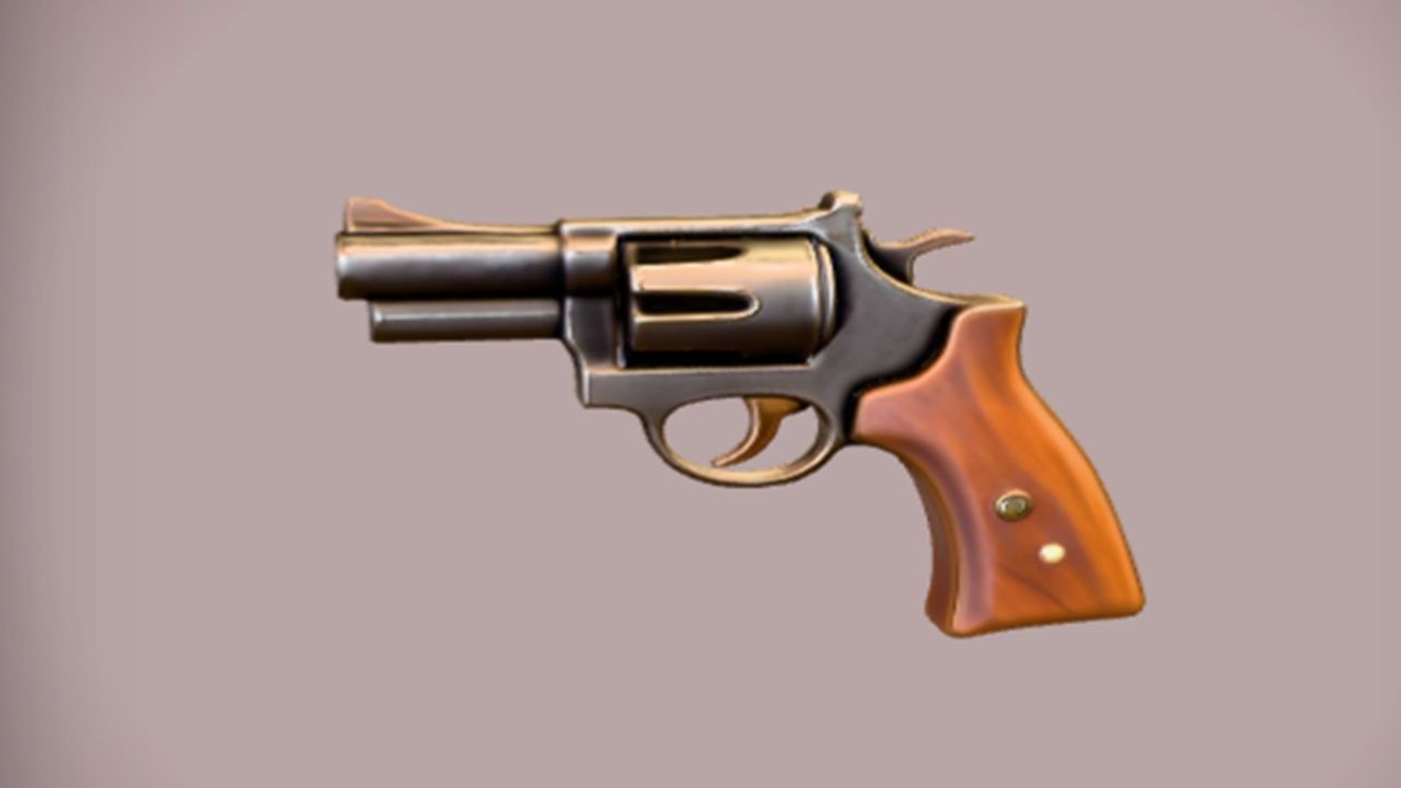 classic revolver handgun 3D model | CGTrader