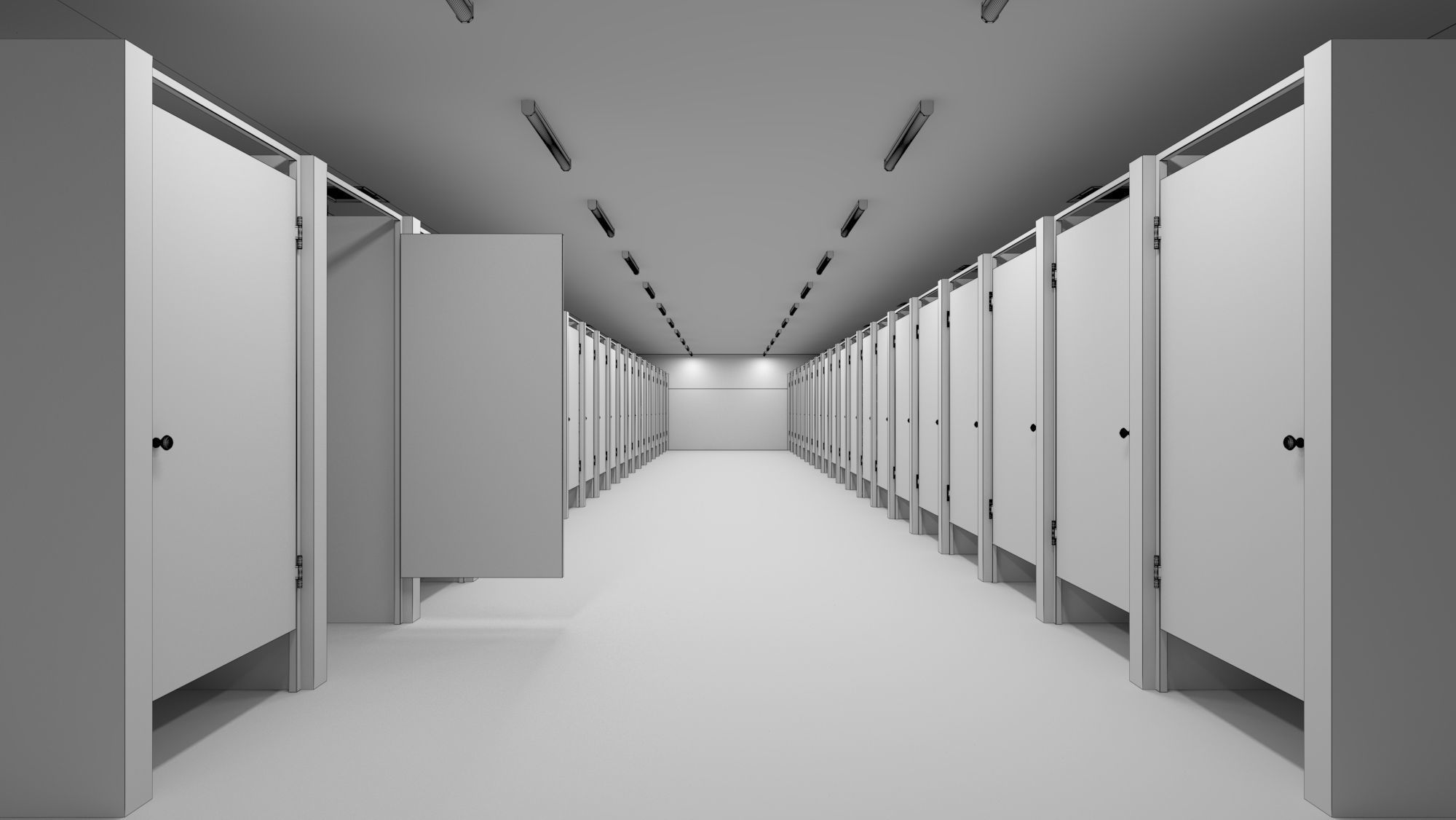 Squid Game players restroom scene 3D model | CGTrader