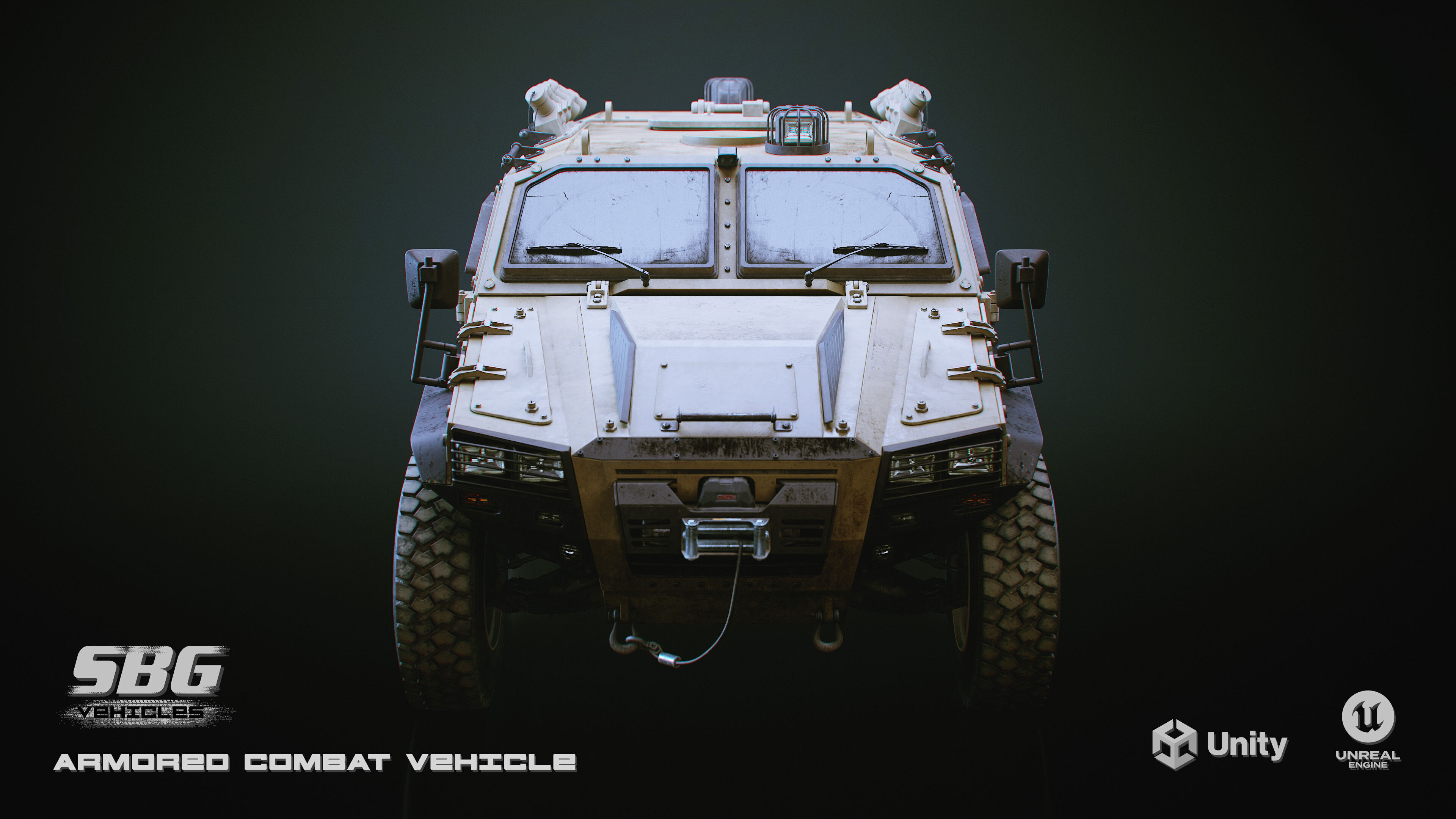 3D model SBG Armored Combat Vehicle - Road Warrior Edition VR / AR ...