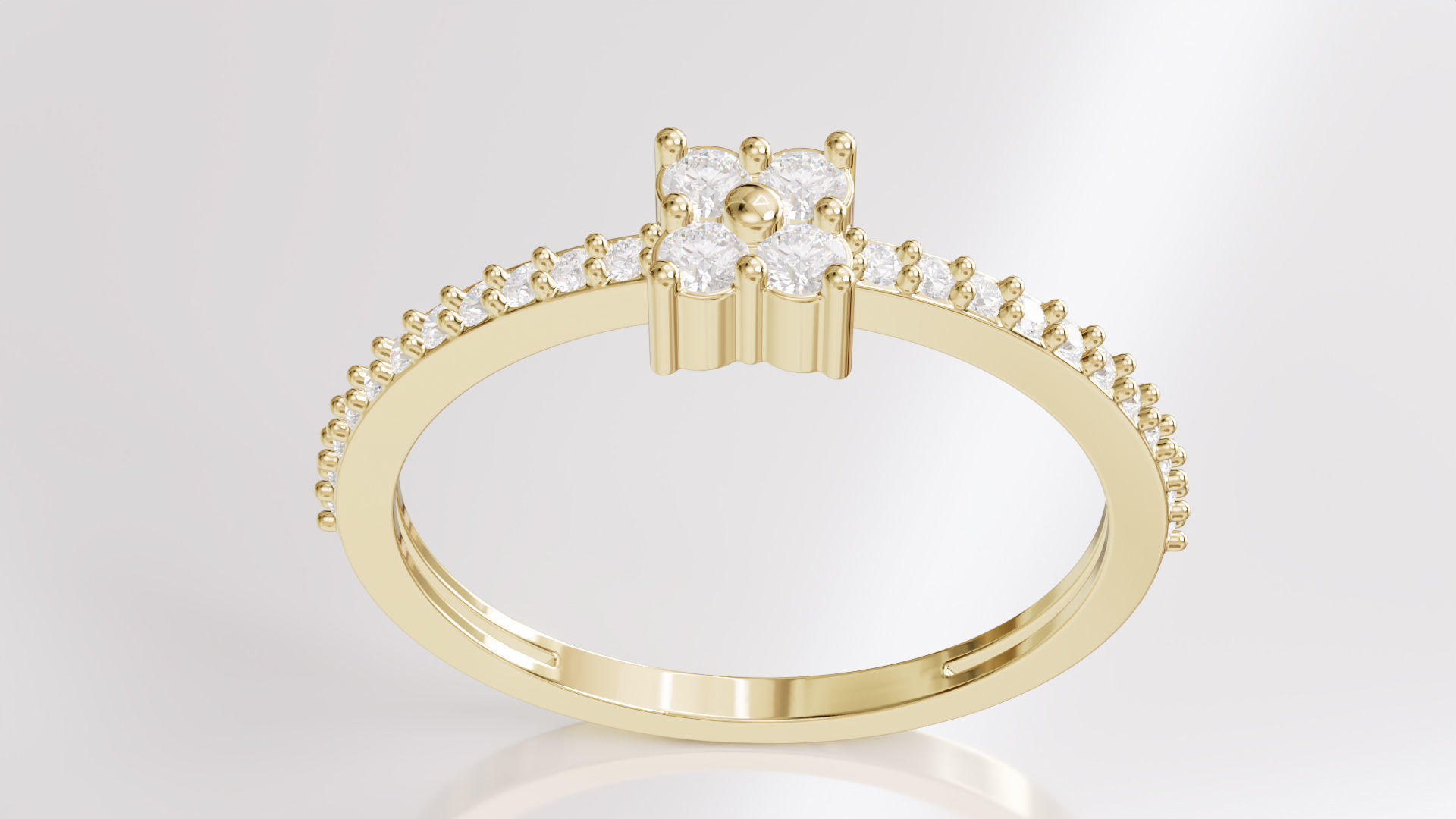 Jewelry Diamond Ring Model RG43 free 3D model 3D printable | CGTrader