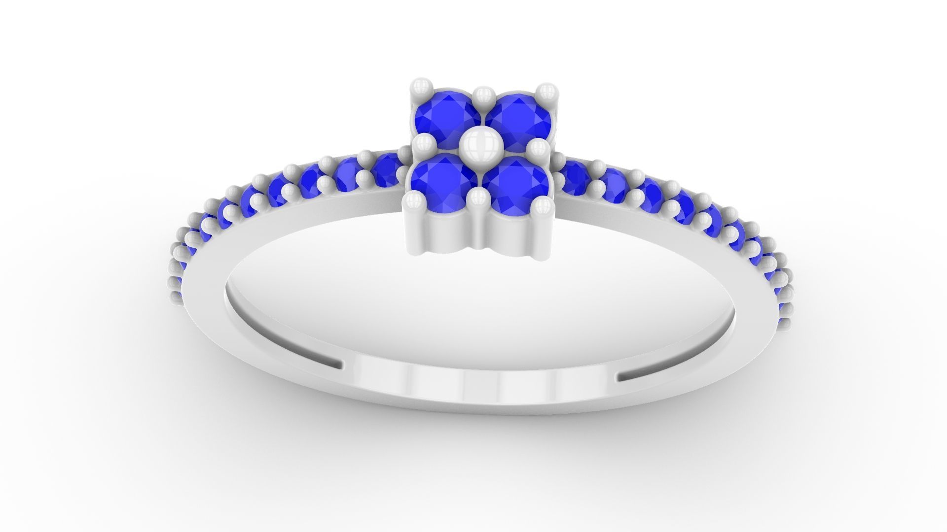 Jewelry Diamond Ring Model RG43 free 3D model 3D printable | CGTrader