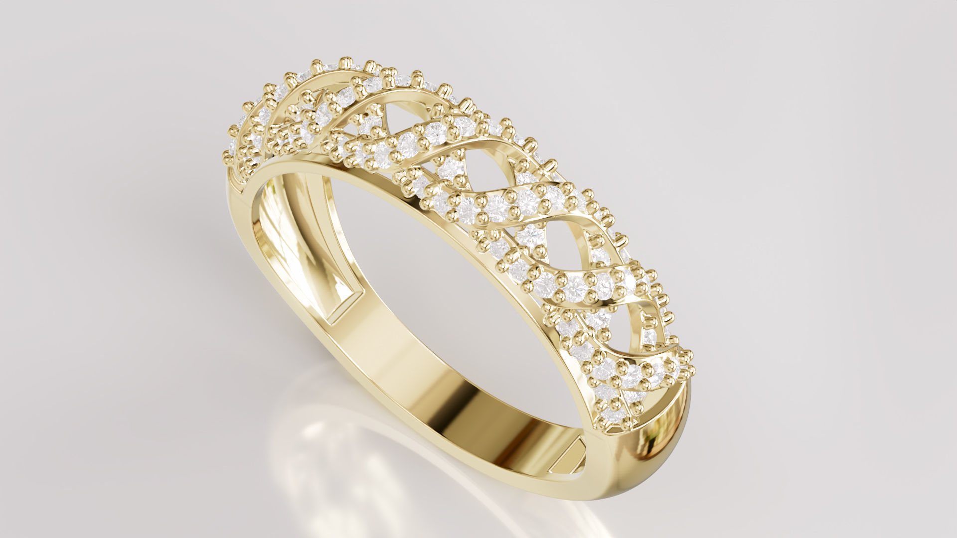 Jewelry Diamond Ring Model RG46 free 3D model 3D printable | CGTrader