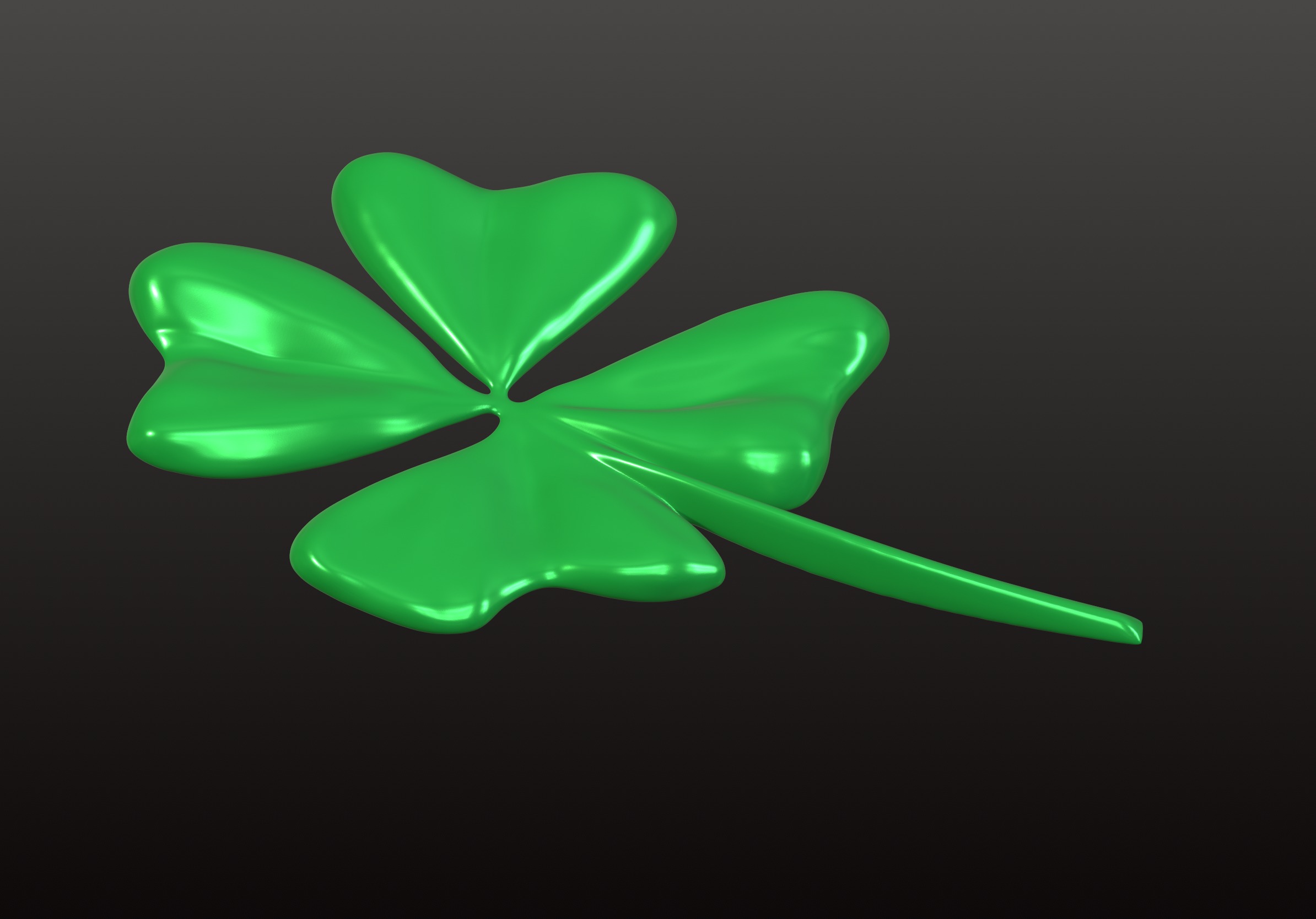 Four Leaf Clover STL Model for CNC and 3D Printing Lucky Decor free 3D ...