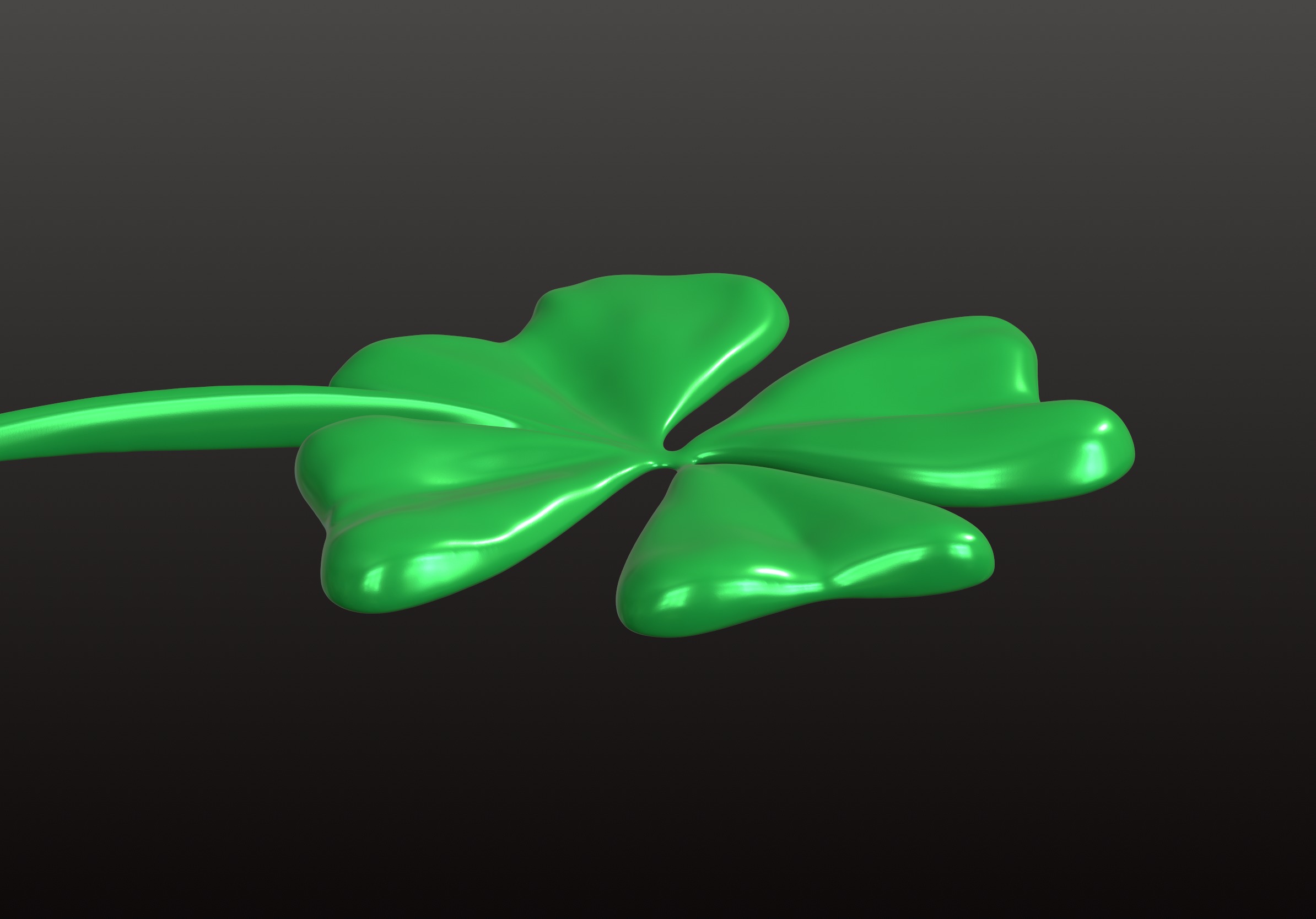 Four Leaf Clover STL Model for CNC and 3D Printing Lucky Decor free 3D ...