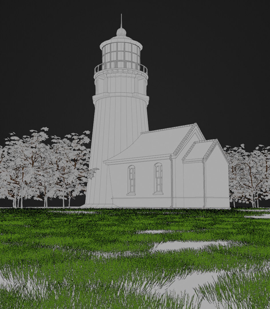 3D Model of a Detailed Lighthouse with Realistic Textures 3D model ...