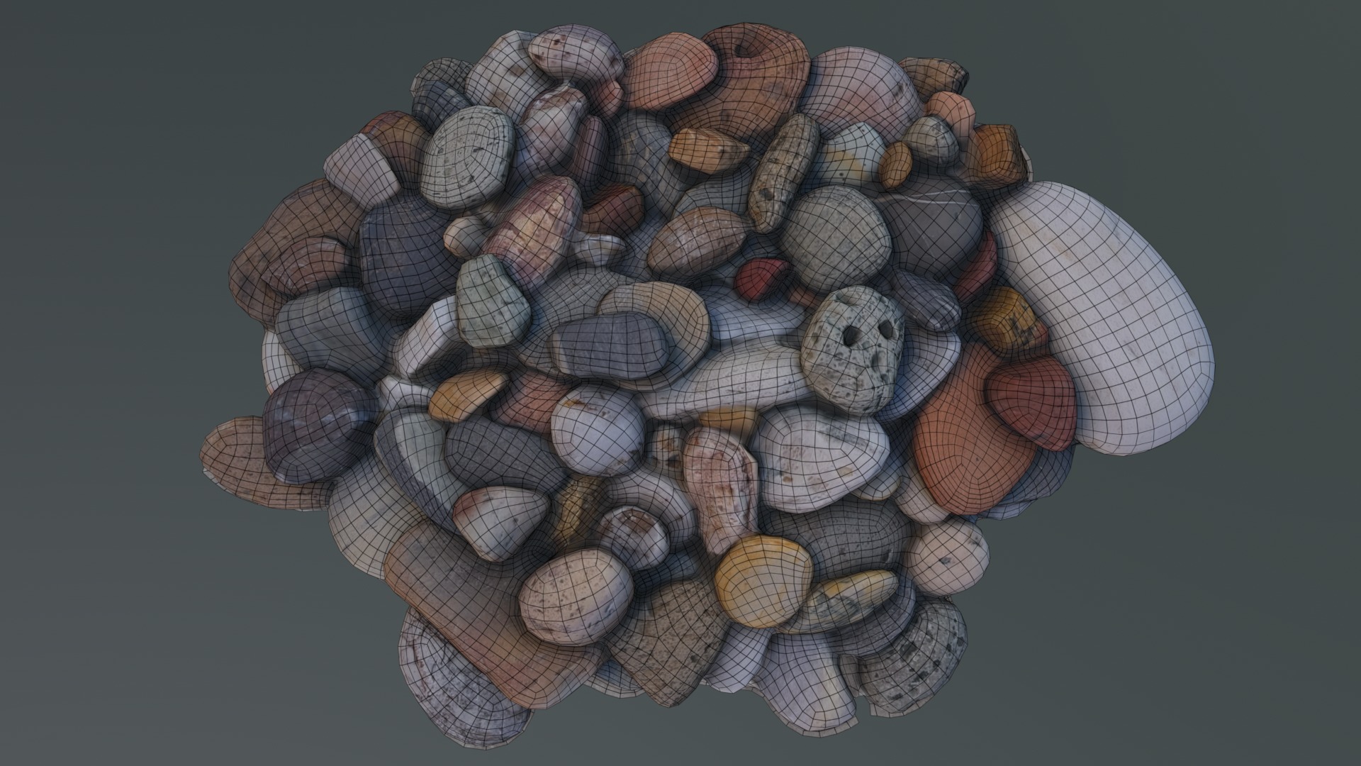 Beach Pebbles free VR / AR / low-poly 3D model | CGTrader