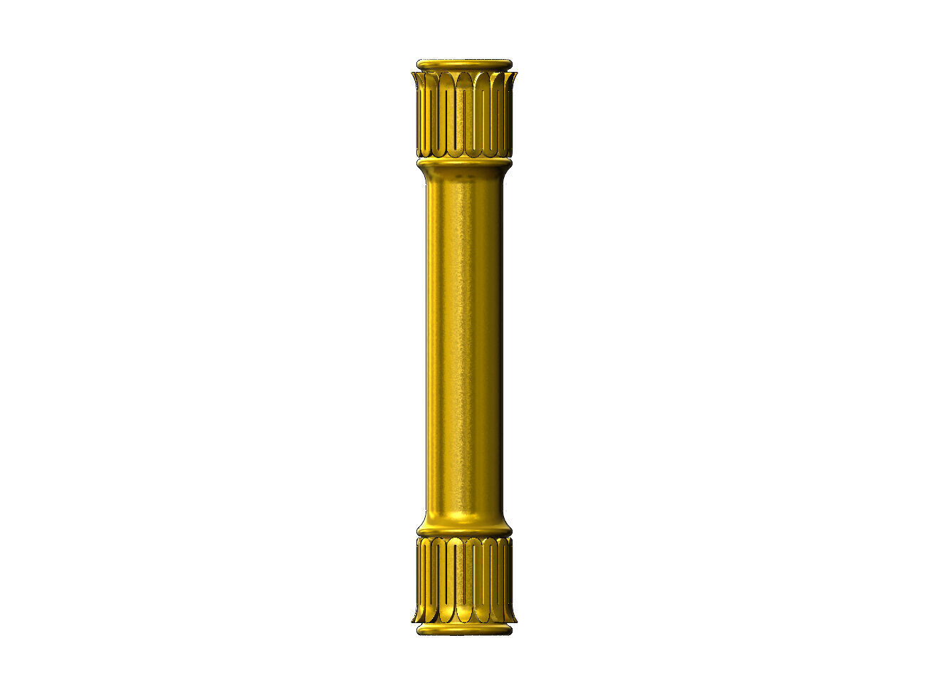 Leaf scroll moroccan arabic islamic pillar column 3D model 3D printable ...