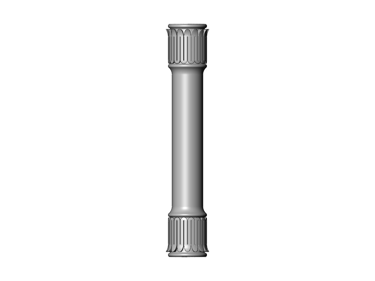 Leaf scroll moroccan arabic islamic pillar column 3D model 3D printable ...