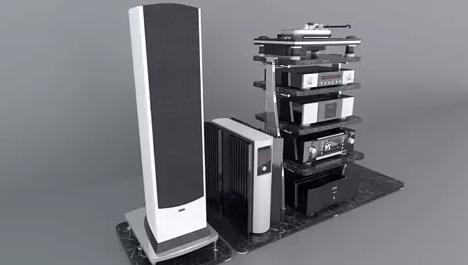 Elite Hi-End audio system 3D model | CGTrader