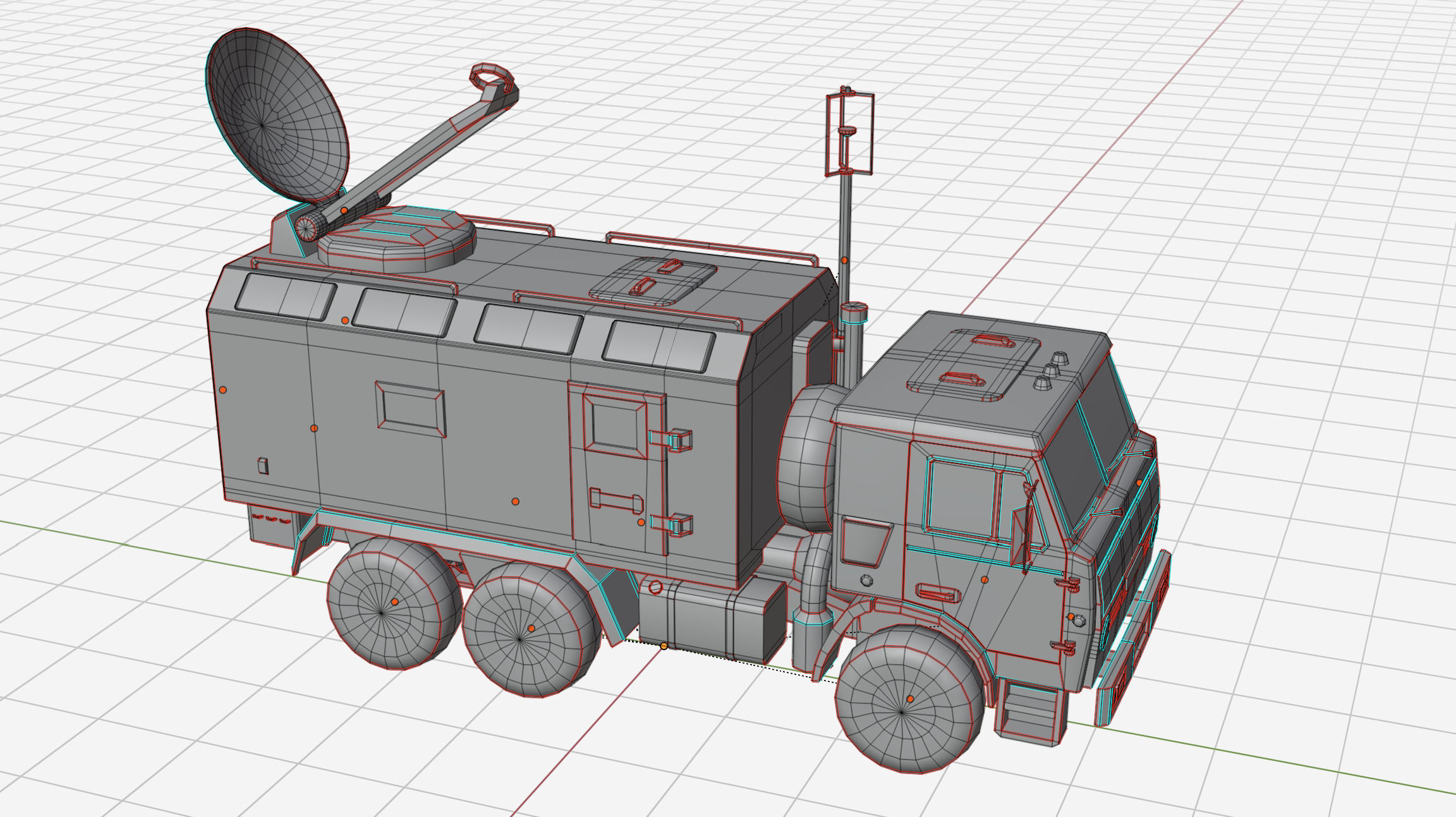 3D model Russian Military Kamaz Truck APC Grad Command Tanker Vehicle ...