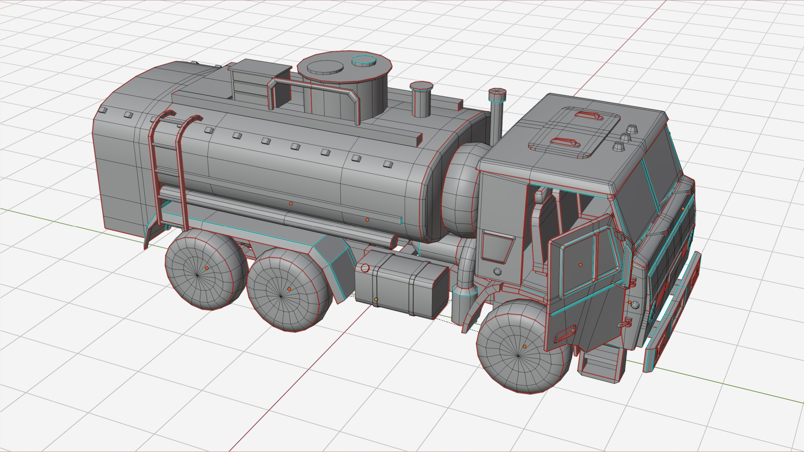 3D model Russian Military Kamaz Truck APC Grad Command Tanker Vehicle ...