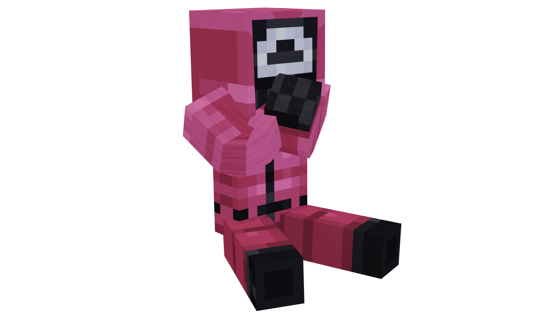 3D model MINECRAFT Squid Game Guard VR / AR / low-poly | CGTrader