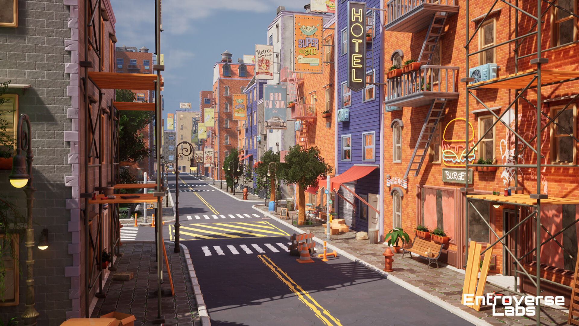 3D model Stylized NYC Megapack New York Unreal Engine Ready Game Ready ...