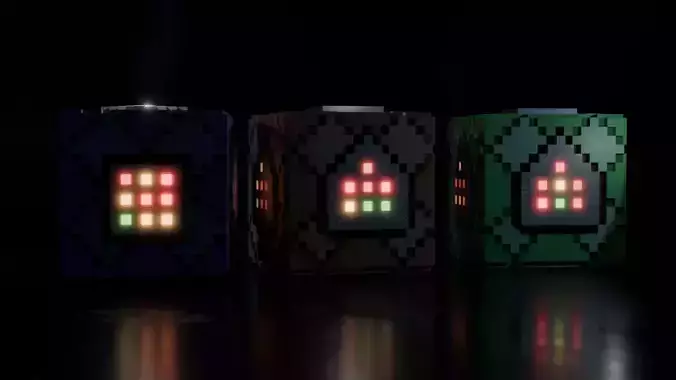 Command Block 3D free 3D model 3D printable | CGTrader
