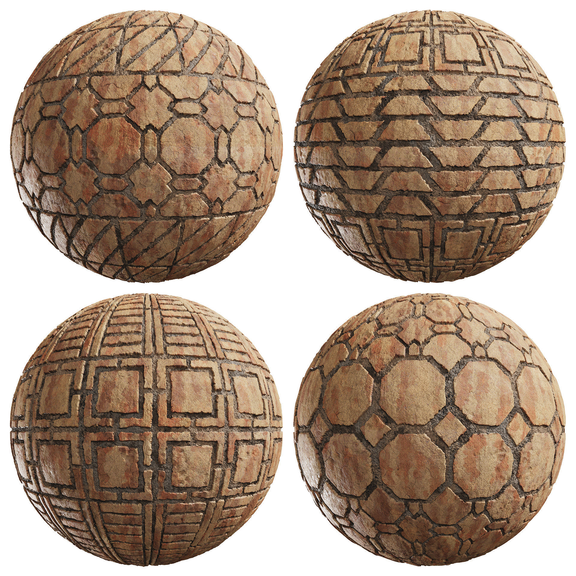 PBR Bricks 09 - Tileable 4K Texture Seamless Texture | CGTrader