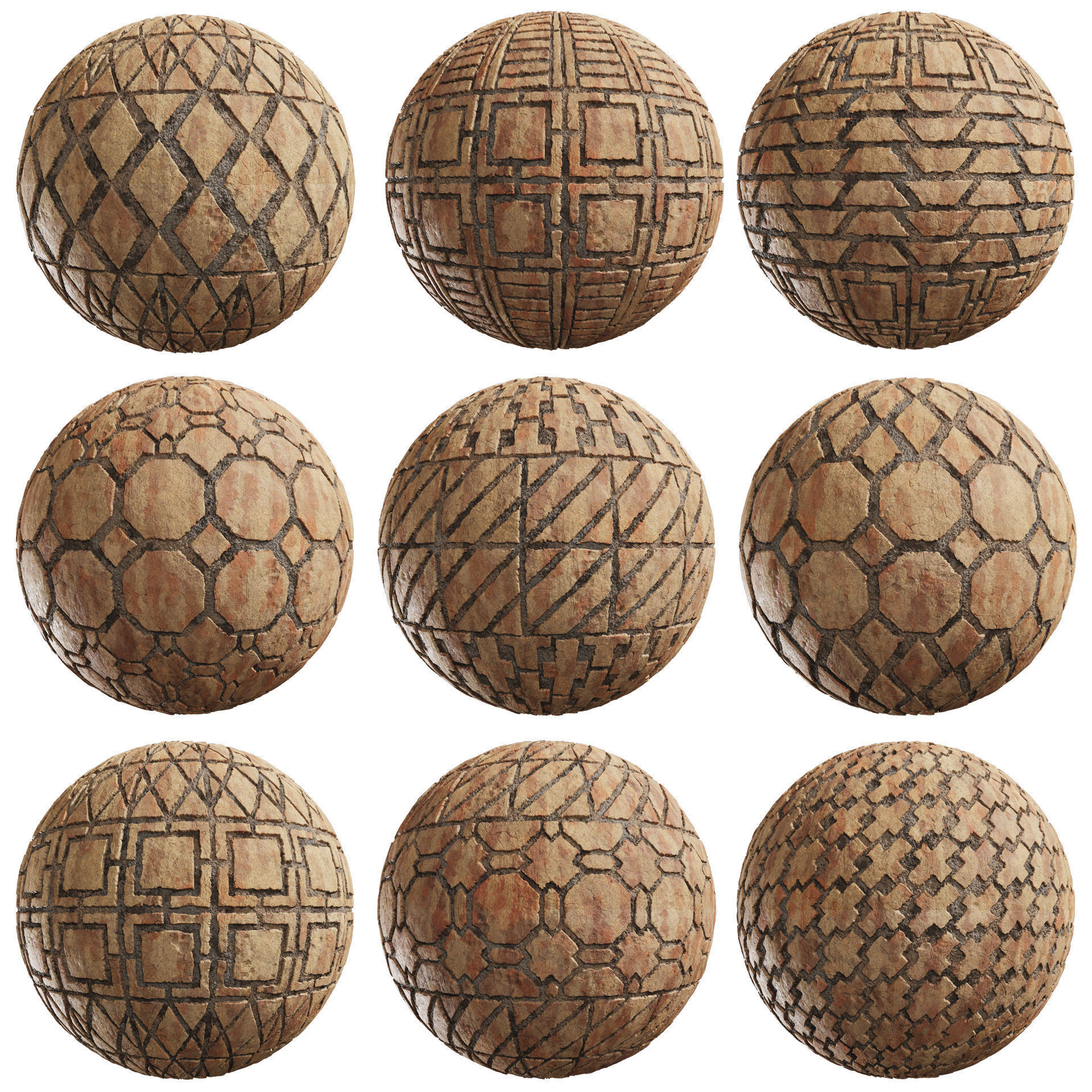 PBR Bricks 09 - Tileable 4K Texture Seamless Texture | CGTrader