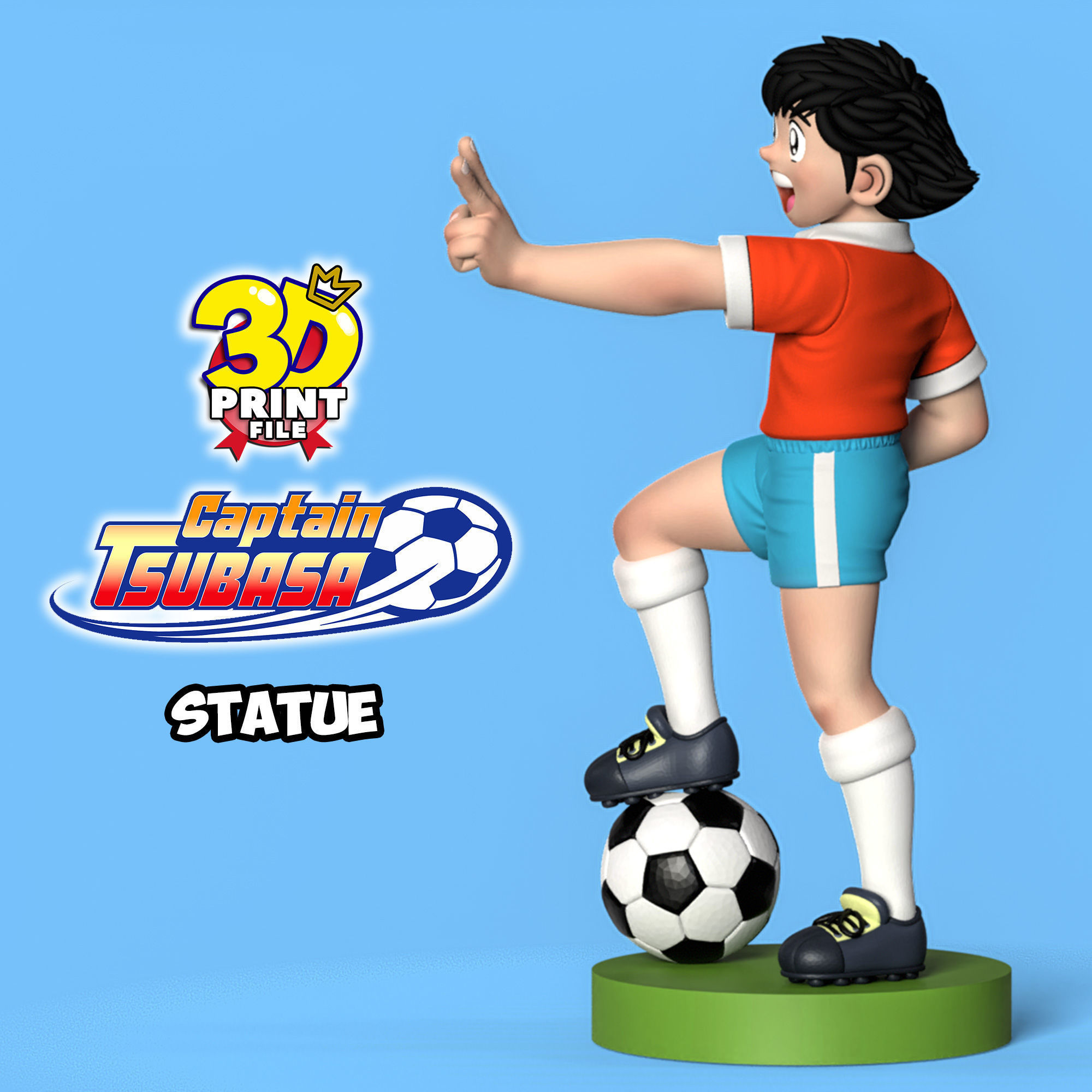 Captain Tsubasa 3d model 3D model 3D printable | CGTrader