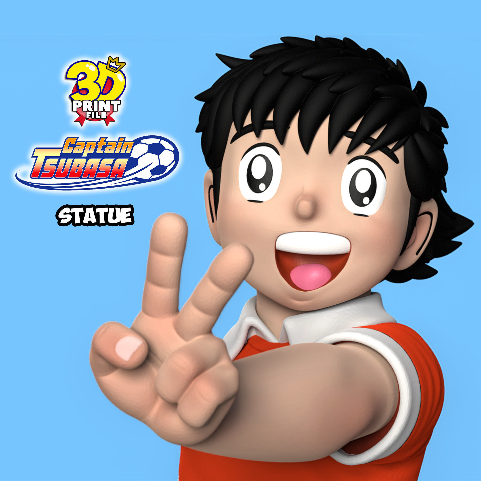 Captain Tsubasa 3d model 3D model 3D printable | CGTrader