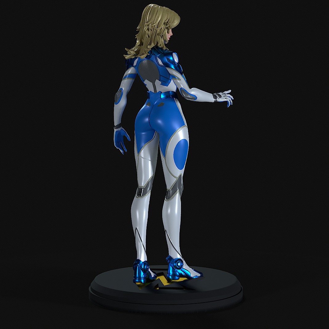 Sue Storm Invisible Woman Marvel Rivals 3D Print Statue 3D model 3D ...