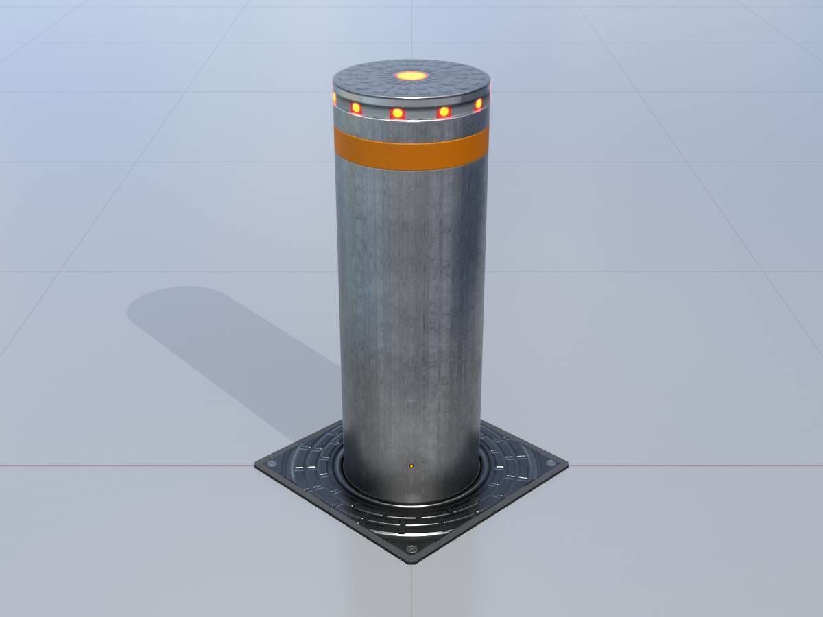 3D model Hydraulic pop-up bollard 1 VR / AR / low-poly | CGTrader
