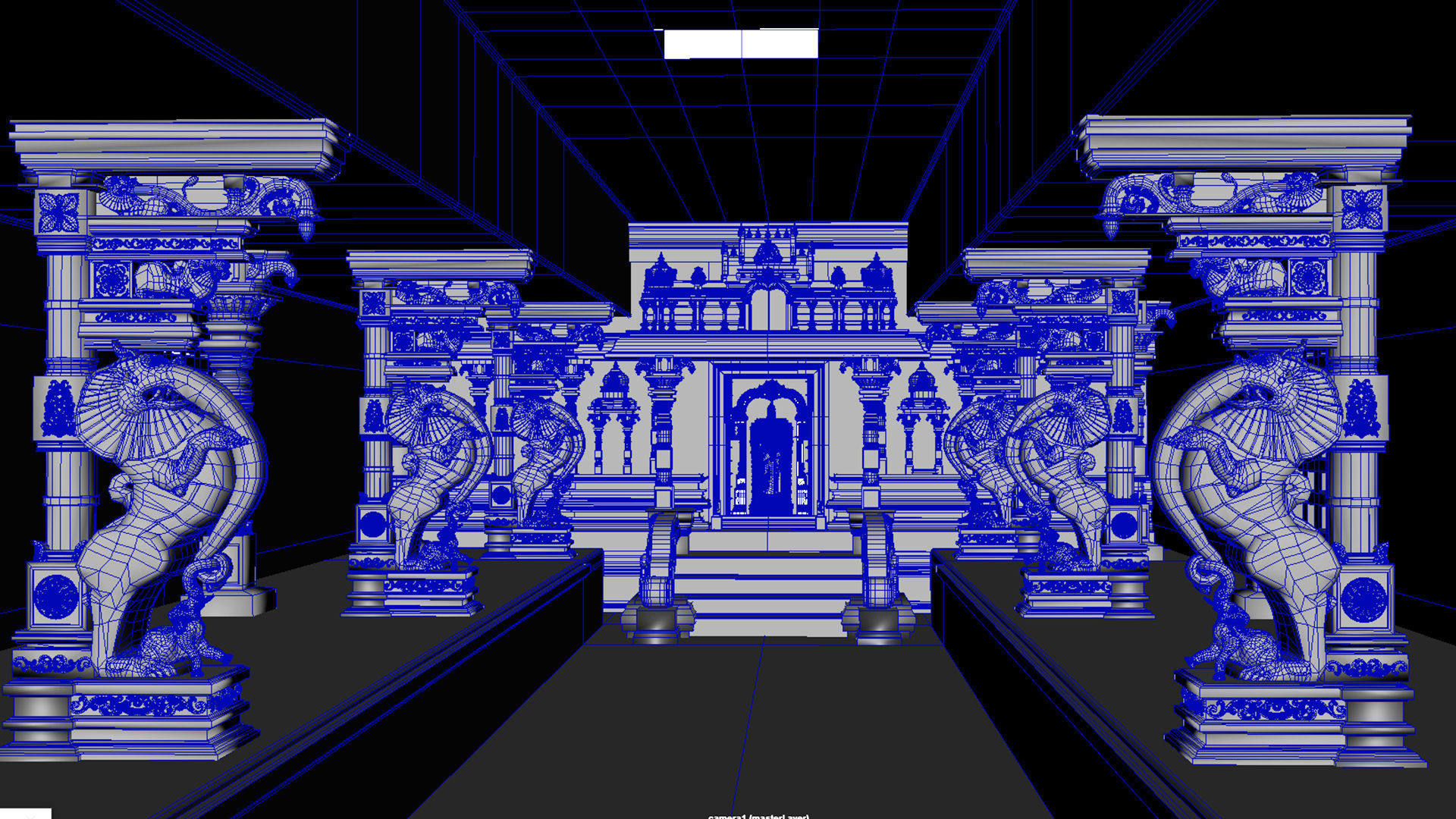 madurai meenakshi amman temple interior 3D model | CGTrader