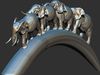 Carved Ivory Elephant Bridge 3d printable model tusk V2 3D model 3D ...